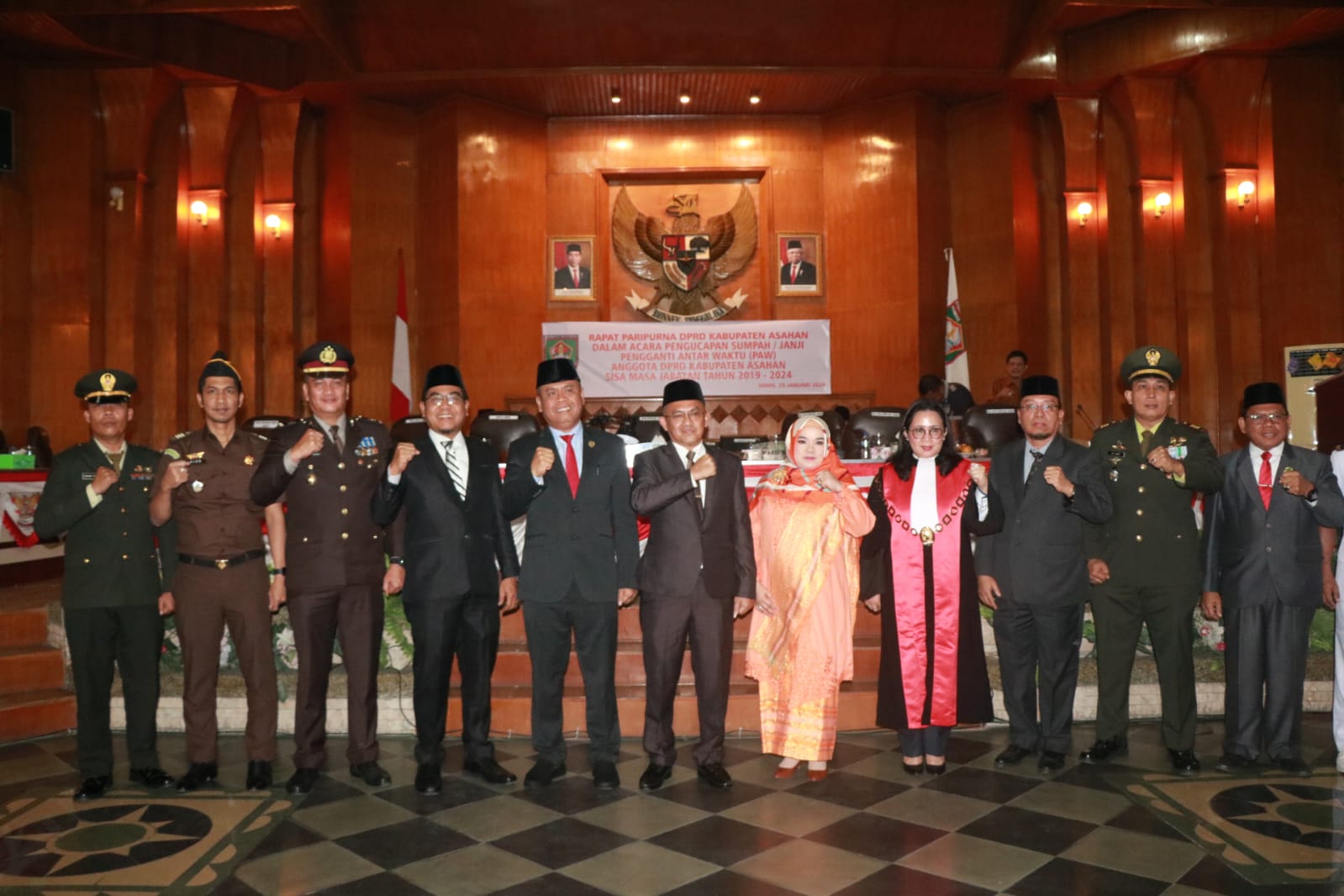 DPRD Asahan Gelar Rapat Paripurna Pengucapan Janji Dan Sumpah Anggota Dewan PAW