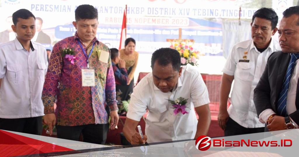 Bupati Sergai Resmikan Kantor HKBP Distrik XIV Tebing Tinggi Deli