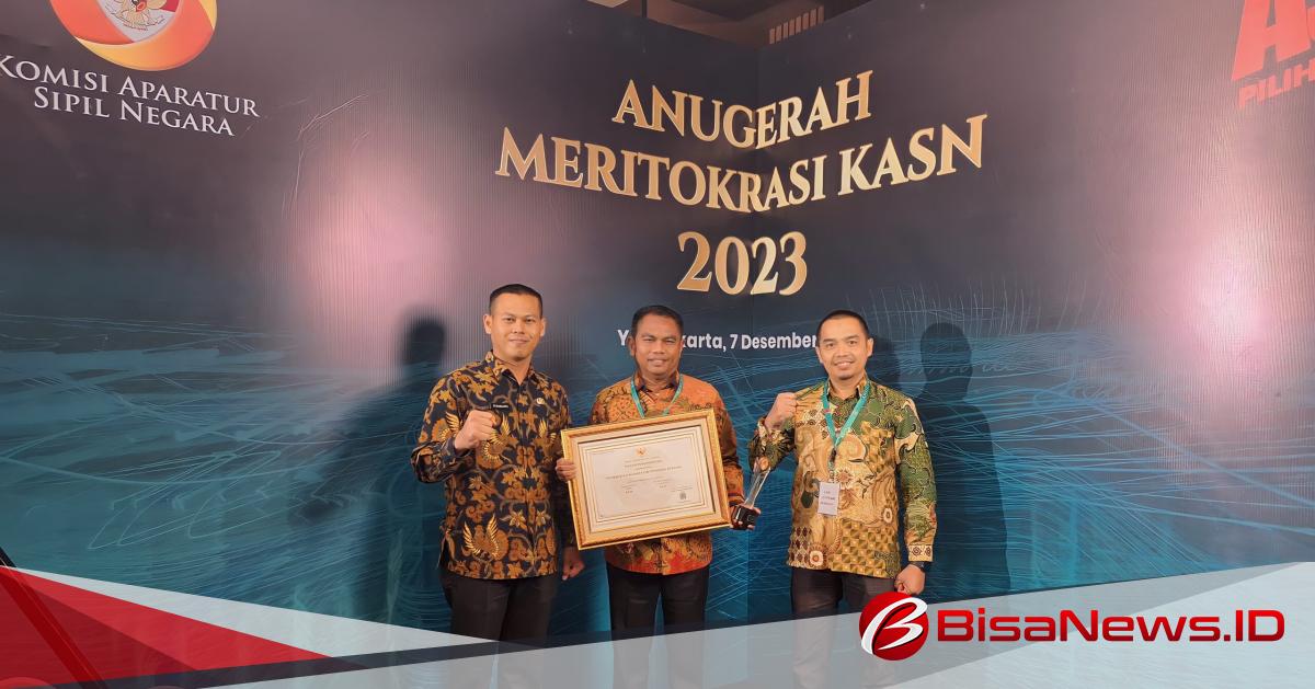 Pemkab Sergai Terima Penghargaan Anugerah Meritokrasi KASN 2023