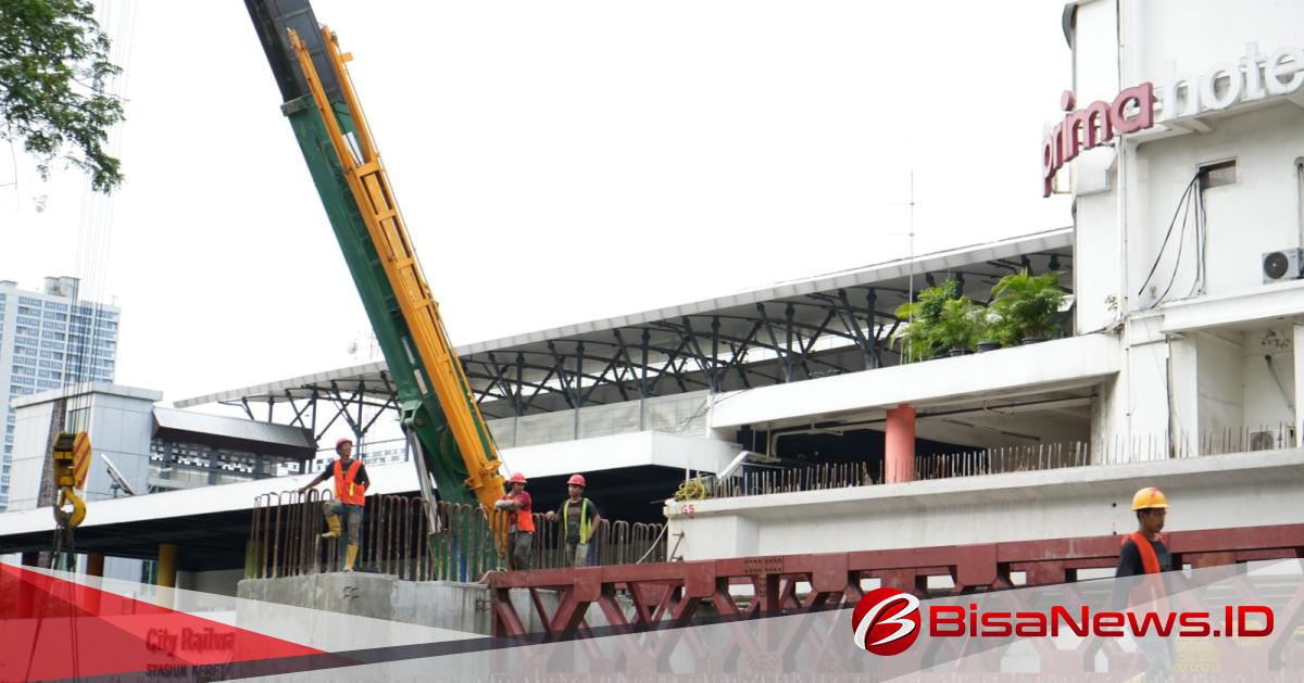 Progres Pembangunan Overpass Jalan Stasiun Mencapai 52 Persen
