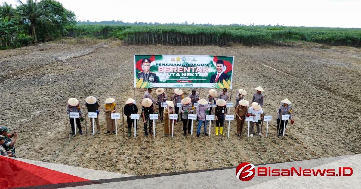 Polres Sergai Gelar Penanaman Jagung Serentak 1 Juta Hektare Dukung Swasembada Pangan 2025